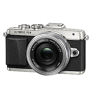 Olympus E-PL7 16MP Mirrorless Digital Camera with 3-Inch LCD with 14-42mm EZ Lens (Silver) - International Version