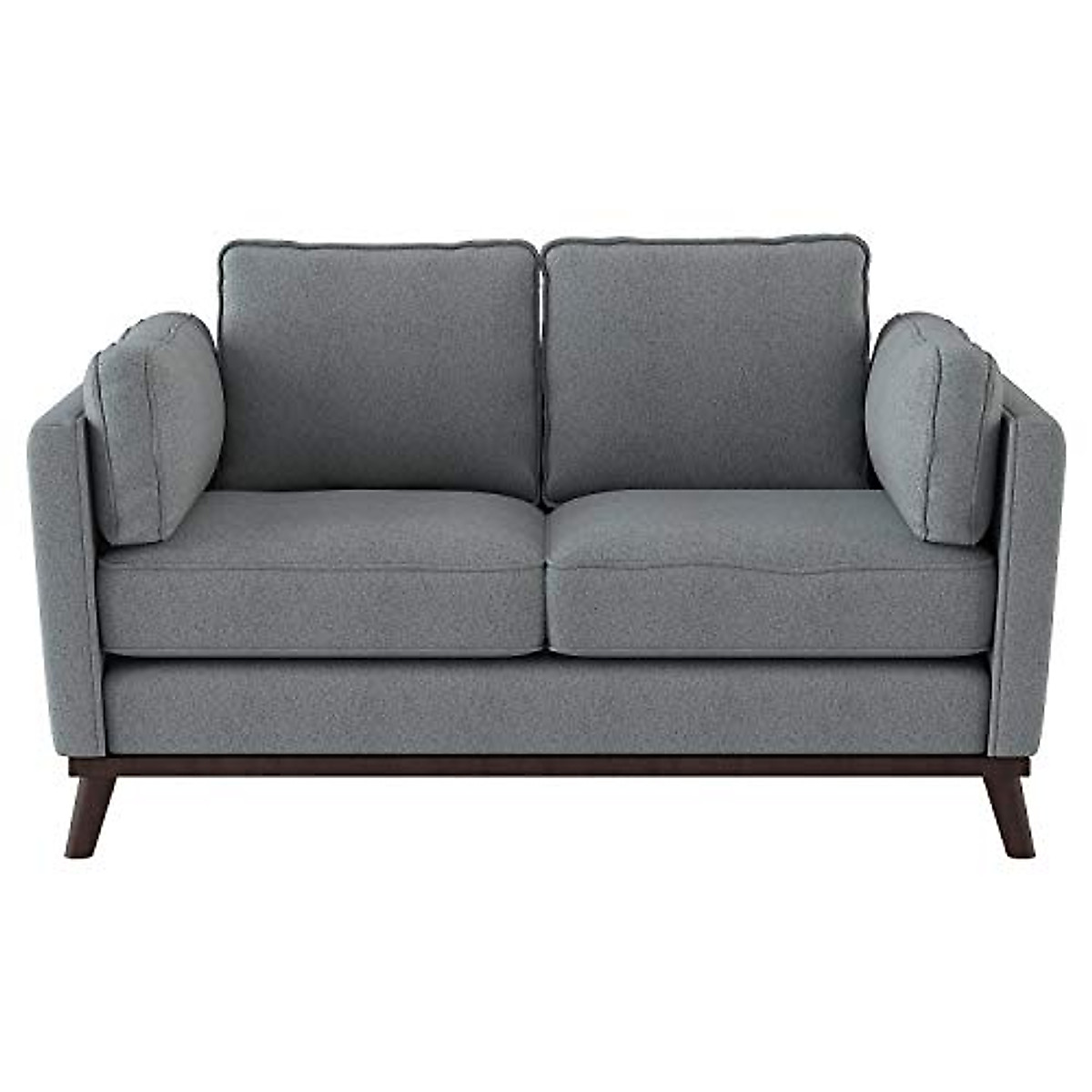 Lexicon Averi Textured Fabric Love Seat, 62" W, Gray