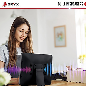 ORYX 17-inch Capacitive LED Multitouch Screen POS Monitor - Waterproof True Flat Seamless Design - USB Port, VGA & HDMI Input - Home, Office, Retail, Restaurant, Gym, Bar [No Driver Required]