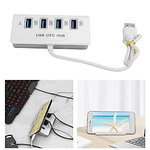 USB Splitter, Docking Station, Stable 480Mbps Practical 4-in-1 Plug and Play for Computer Desktop