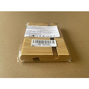 FadyDail Bamboo Cell Phone Stand Wooden Tablet Stand for Desktop, Wood Cell Phone Holder Desk Tablet Holder Mobile Stand for iPhone iPad Tablets and All Phones (Large Size)