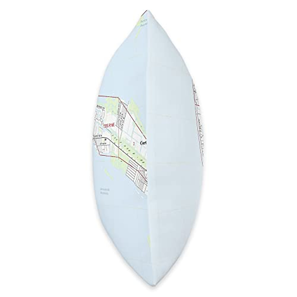 Anna Maria Island City Atlas Bradenton Beach FL Map (2018) Throw Pillow, 18x18, Multicolor