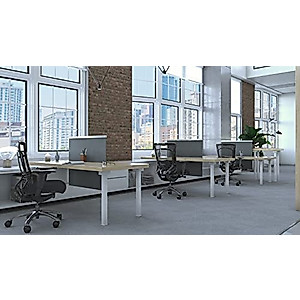 Eurotech Seating Monterey Fabric Seat & Mesh Back Chair, Black