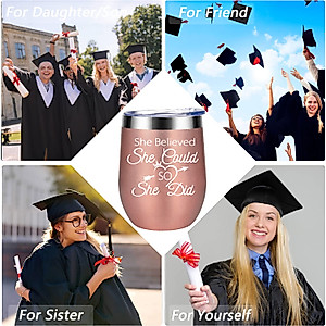 She Believed She Could So She Did Mug - Congratulations Gifts for Friends - Graduation Gifts for Her - Spiritual Inspiritional Gifts for Women - Birthday Gifts for Best Friend - Gifts for Women