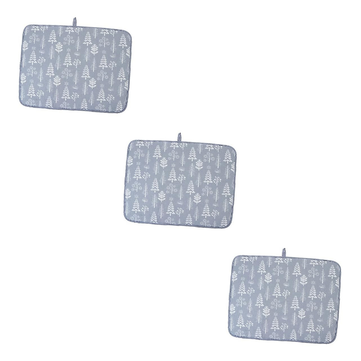 BESTOYARD 3 Pcs Tableware Draining Mat Cup Holder for Desk Drying Rack Mat Dish Drain Pad Large Dish Drying Mat Flatware Heat Insulation Draining Mat Multipurpose Fiber Kitchenware