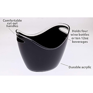 IMC Plastic Ice Bucket, Large, Black