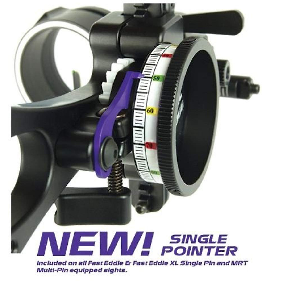 Spot Hogg - Fast Eddie Wrapped Bow Sight Single 1-Pin .019 Green - Right Hand