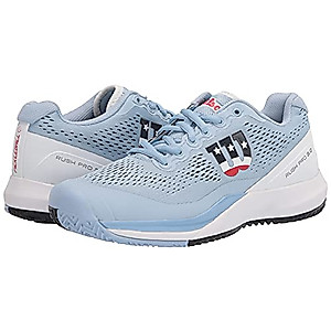 Wilson Women's Rush PRO 3.0 PB W Pickleball Shoe, CHAMBRY BLUEW/White/Outerspace, 6