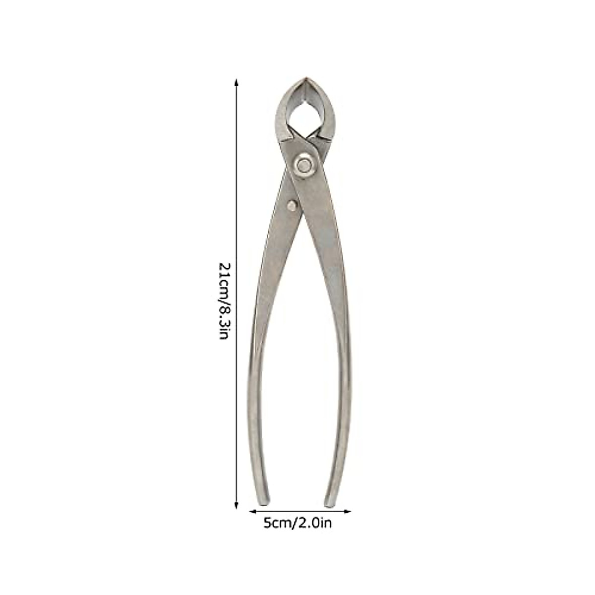 OKJHFD 11in Bonsai Tools, Stainless Steel Resistant Easy Branch Cutter Professional Knob Cutter, Straight Edge Pliers Trimmer for Bonsai Modeling