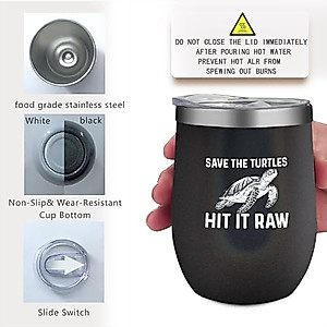 liabiliies save the turtles hit it raw Tumbler with Lid and Straw Insulated Tumbler Stainless Steel Tumblers