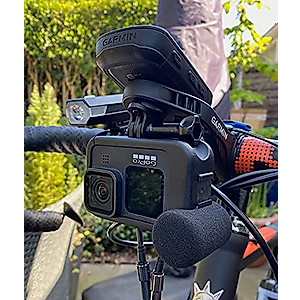 Bicycle Combo Mount Adapter,Computer Bracket Camera Adapter for Garmin Edge 200 500 510 520 800 810 820 1000,Compatible with Gopro Sport Action Camera and Bryton Mount