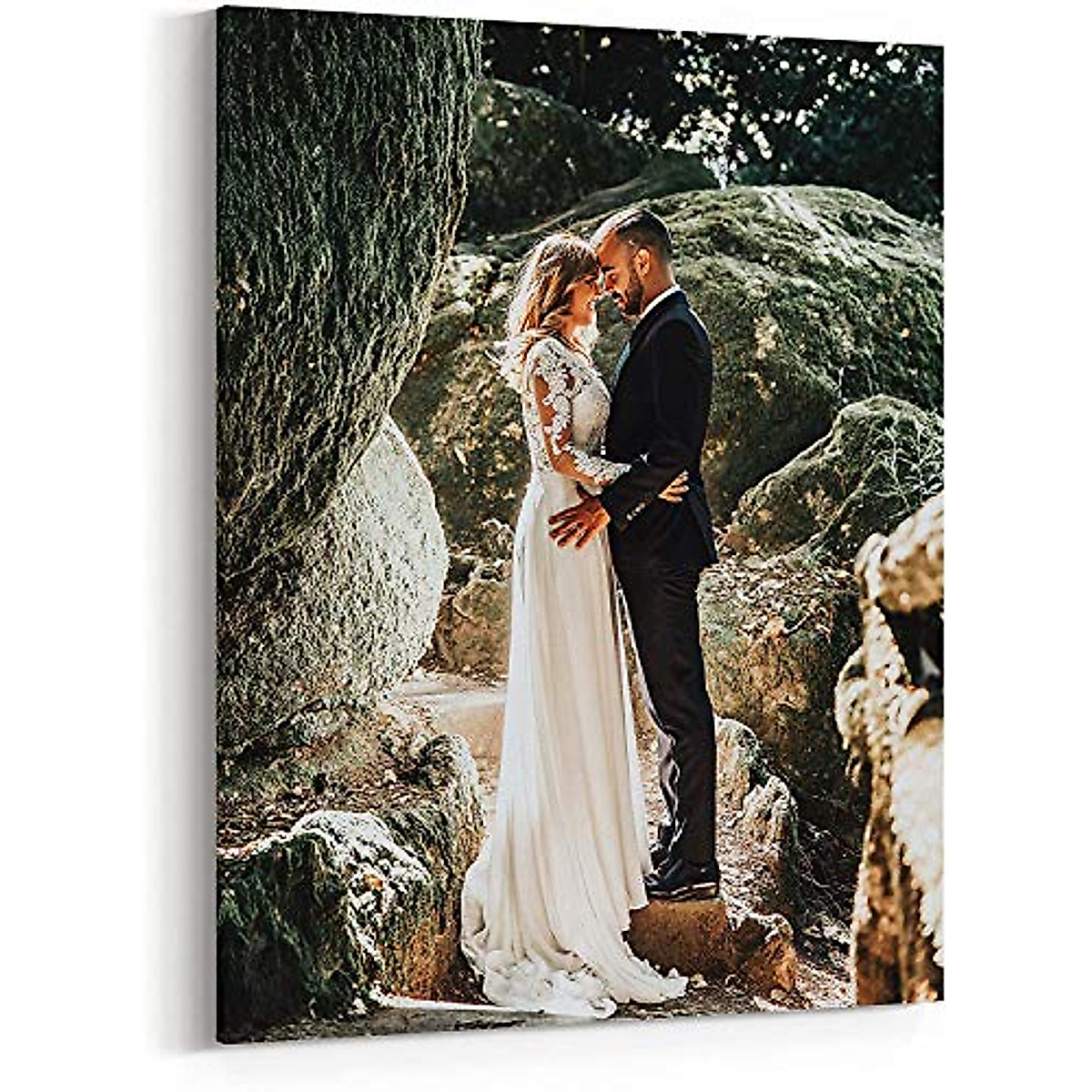 Personalized Custom Canvas Prints (Framed Canvas, 8x8) - Turn Photos into Stunning Framed Wall Art - Perfect for Home Decor, Gifts & Keepsakes - Variety of Sizes, Fast Delivery
