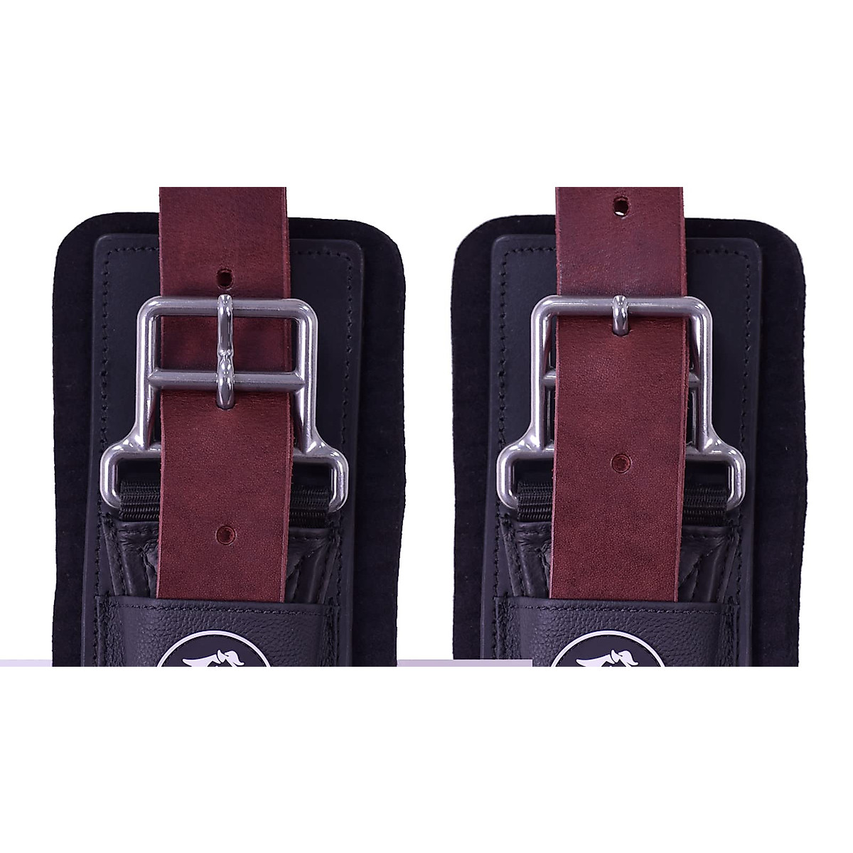 Total Saddle Fit Shoulder Relief Cinch + w/Balance Buckle 32" Brown w/Wool Felt