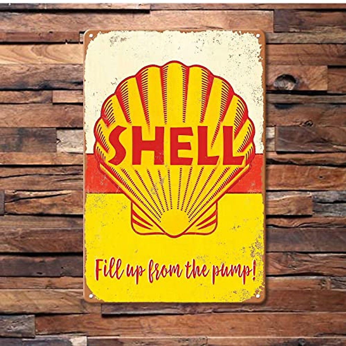 Vintage Metal Tin Signs Retro Garage Signs For Men Wall Decorations Old Car Shop Posters Oil And Gas Station Sign Man Cave Decor 5 Pces 8×12 Inch