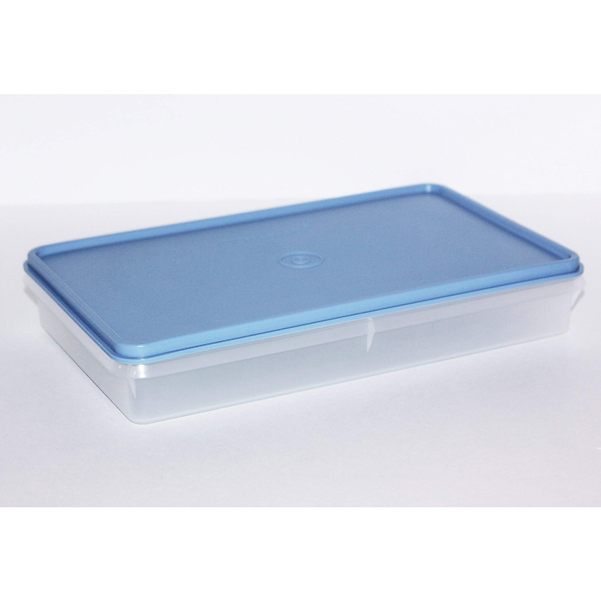 Tupperware Cold Cut Keeper (True Blue Seal) - Rectangular, Flip Top, Slender, Medium, Modern, Professional, Food Storage Container