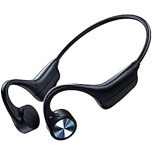 Relxhome Bone Conduction Headphones, Sport Headphones Bluetooth, AAC/SBC High Sound Quality, Waterproof Headphones with Mic for Running, Cycling, Gym