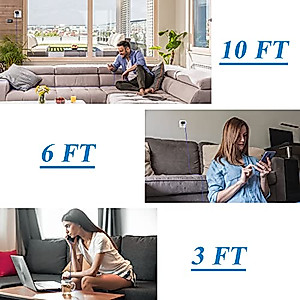 CTREEY Android Charger Cable, [3 Pack/3FT 6FT 10FT] Micro USB Cable 90 Degree, Right Angle High Speed Fast Charging Cords for Samsung Galaxy S7 S6 J8 J7 Note 5,Kindle,LG,PS4,Camera (Blue)