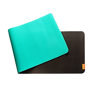 Hugger Mugger Earth Elements 5 mm Yoga Mat - Teal Onyx - Grippy Texture, Reversible, Cushion, Non-toxic Biodegradeable Material, Lightweight