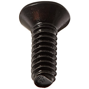 Small Parts 0406RPFB Steel Thread Rolling Screw for Metal, Black Oxide Finish, 82 Degree Flat Head, Phillips Drive, #4-40 Thread Size, 3/8" Length (Pack of 100)