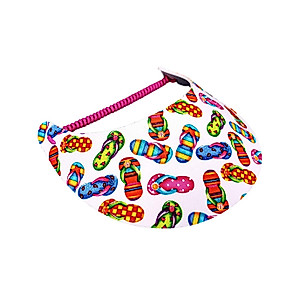 The Incredible Sunvisor Assorted Novelty Designs Perfect for Summer! Made in The USA!! (FLIP Flops 4)