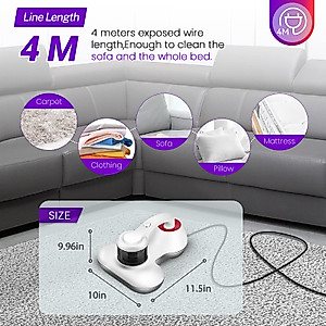 GIFANK LW-P1003 Mattress 12KPa Powerful Suction Upgraded Handheld Vacuum Cleaner Effectively Clean Up Bed Sheet Pillow Couch,