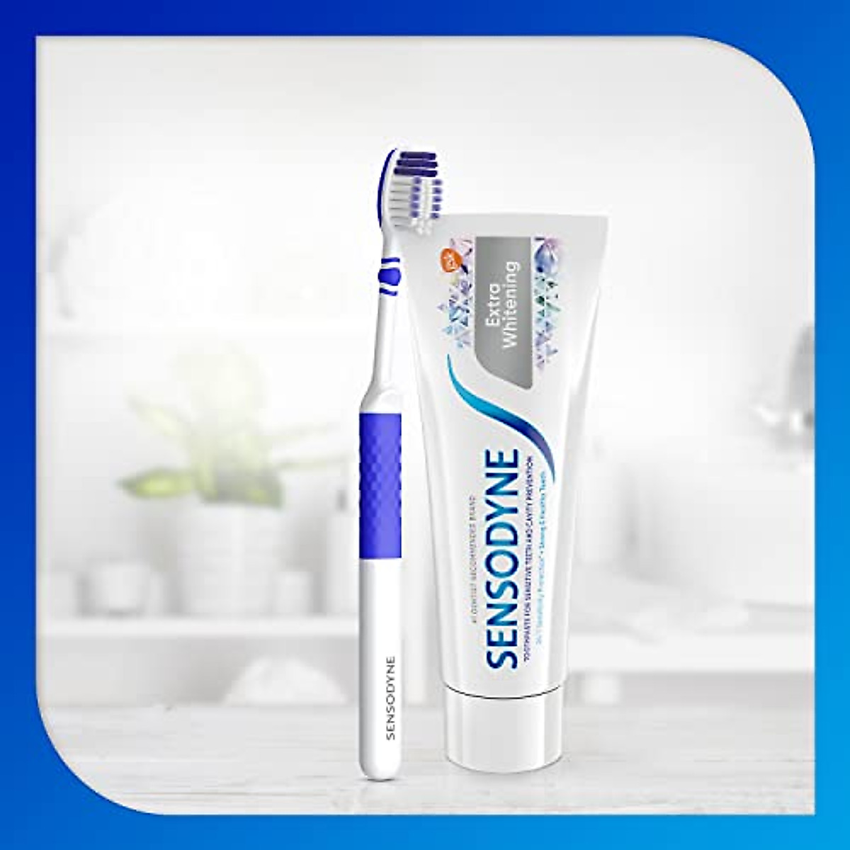 Sensodyne Sensitive Care Soft Toothbrush, Soft Bristle Toothbrush for Adults With Sensitive Teeth - 4 Count