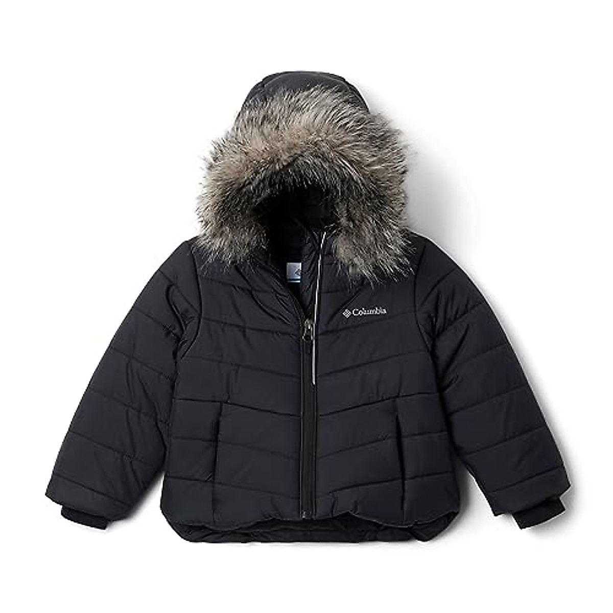 Columbia Youth Girls Katelyn Crest II Hooded Jacket, Black, X-Large