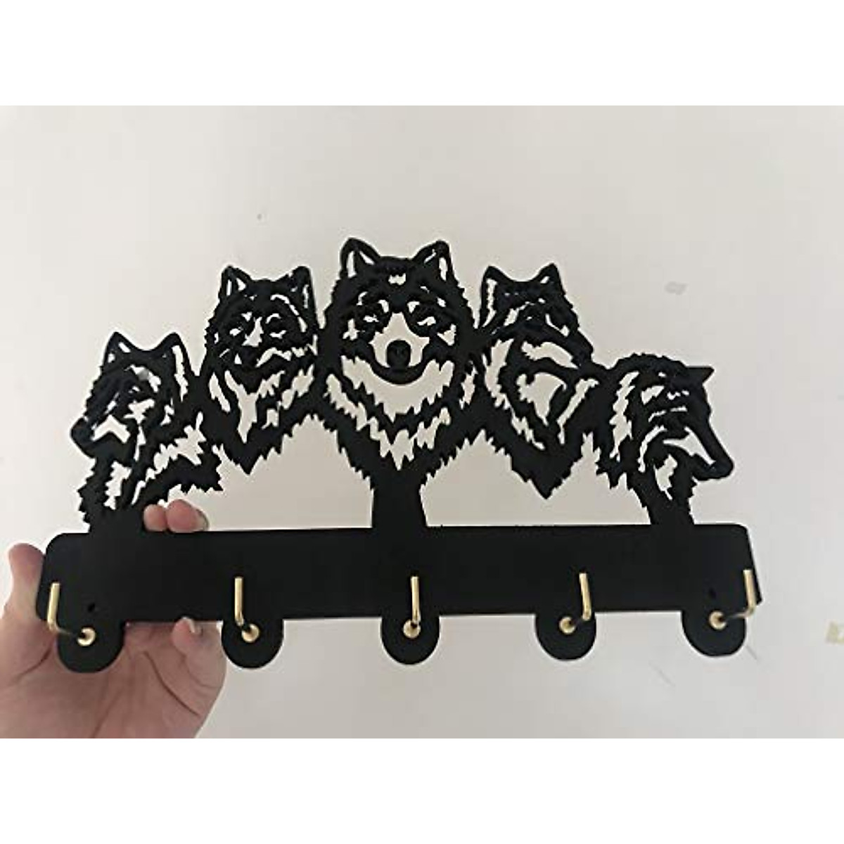 Wildlife Wolf Decorative Wall Hanger Wolf Family Clothes Wall Hooks Coat Rack Keys Holder Organizer Hook
