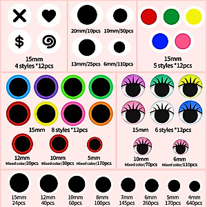 108pcs Felt Sheets + 2310pcs Googly Wiggle Eyes, Art and Craft Supplies.