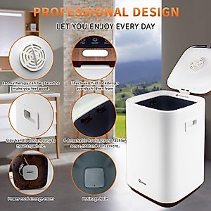 Qumox Towel Warmer Bucket, Large Towel Warmer with 3 Heating Modes, Heat Time 20/40/60 Min Adjustable, Auto Shut Off and Up to 24 Hour Delay Timer, Towel Heater for Oversize Bathrobes Blankets