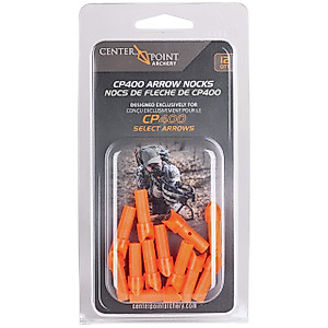 CenterPoint Archery CP400 Select Arrow Replacement Nocks AXCP4N12PK for Exclusive Use with CP400 Select Arrows, Pack of 12