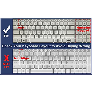 Keyboard Cover for HP Pavilion 15.6", HP Pavilion 15t 15z 15-eg 15-eh/er 15t-eg300/eg200/eg000 15z-eh200/eh300 15-eg3097nr 15-eg2531la 15-eg0073cl eg0070wm 15-eg3053cl 15-eg2153cl 15-eh1070wm eg3055cl