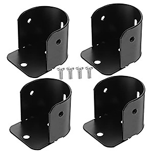 Cabilock 8 Pcs Closet Flange Code Curtain Accessories Shelves Brackets Shower Rod Holder Shower Rod Support Curtain Rod Hanging Brackets Shower Curtain Pole Socket U Shape Shelf Support