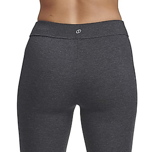 Spalding Women's Essential Capri Legging | Comfortable 4-Way Stretch Athletic Pants | High-Waist Charcoal Heather | Medium
