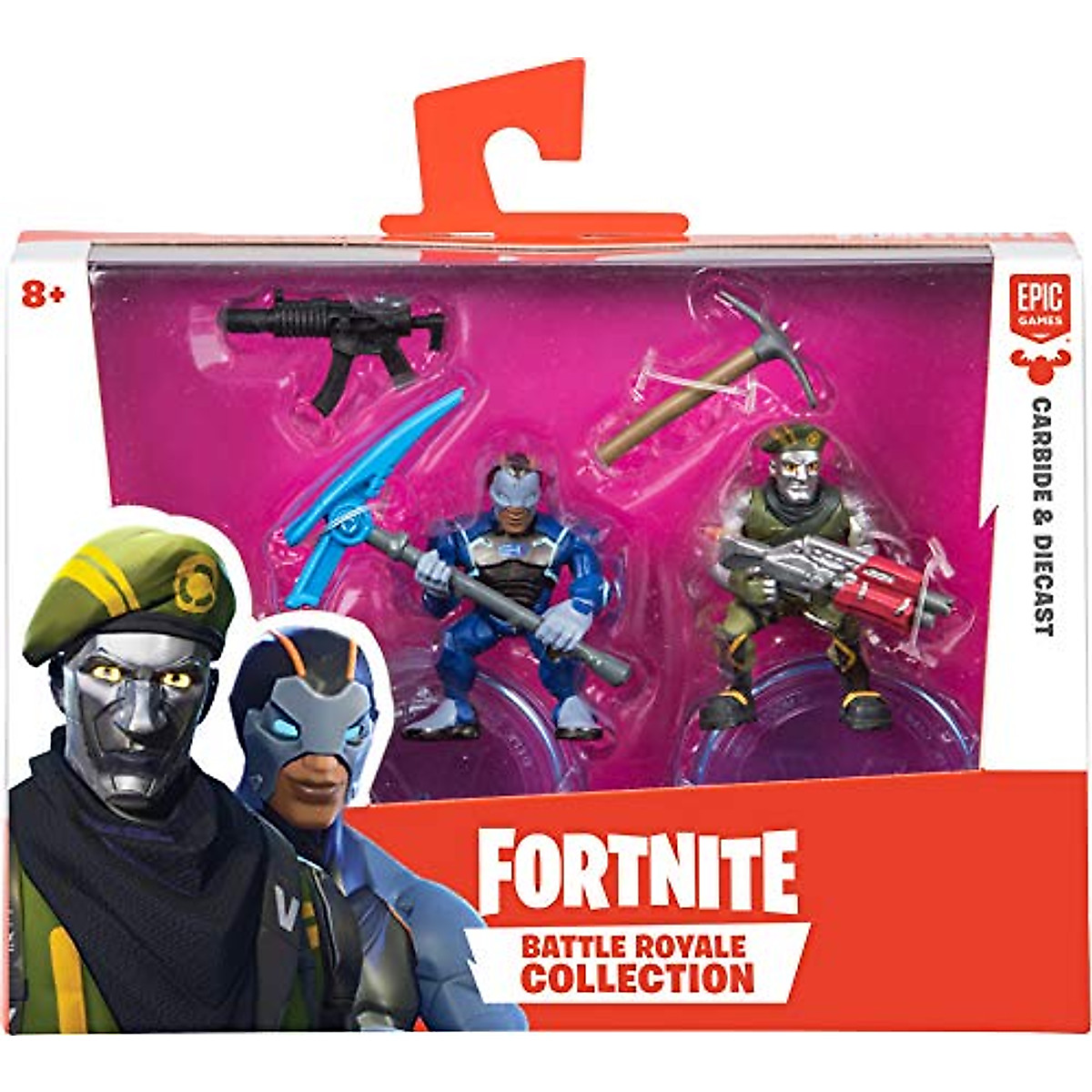 Fortnite Battle Royale Collection: Duo 2 Figure Pack, 2", Multicolor