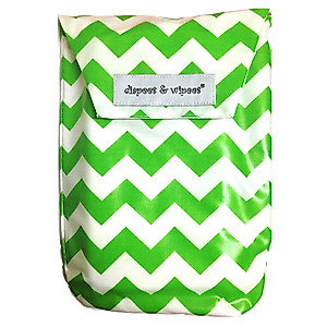 Diapees & Wipees Diaper Caddy - Green, Cute, Diaper Bag Accessory
