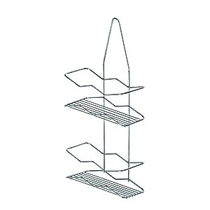 Passerini Bathroom Hanging Shower Organizer, Over Head Shower Caddy Shower Storage Rack Basket Rustproof, Chrome