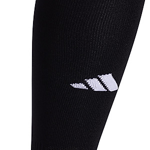 adidas Metro Soccer (1 Pair) Long Over The Calf Team Sports Socks, Black/Night Grey/White/6, Small