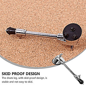 ARTIBETTER Drum Spurs Leg Professional Kick Drum Support Stands Bracket Anti-skid Drum Feet Holder Replacement Parts Bottom Instrument Accessory