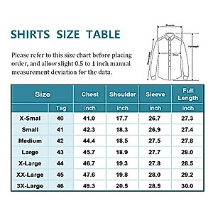 Cloudstyle Men's Dress Shirt Slim Fit Button Down Stripe Checked Shirt