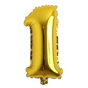 32 inch Letter Balloons Gold Alphabet Number Balloons Foil Mylar Party Wedding Bachelorette Birthday Bridal Shower Graduation Anniversary Celebration Decoration (32 inch 1 Gold)