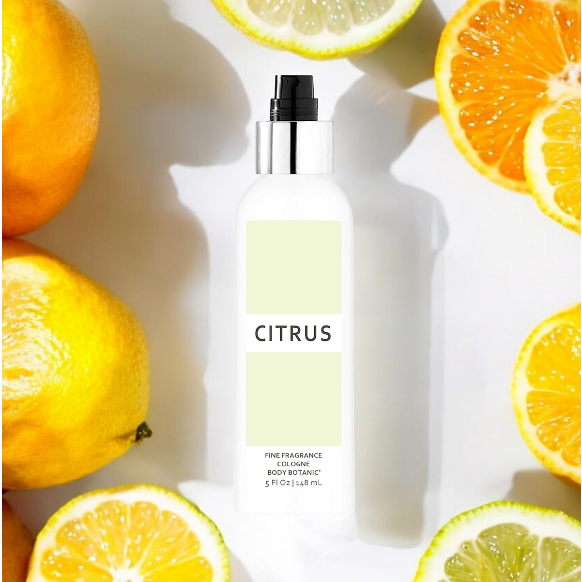 CITRUS ALCOHOL-FREE Fine Fragrance Mist by Body Botanic 5 Fl Oz 148 Ml - an Incredibly Uplifting Blend of Grapefruit, Fresh Bergamot, Mandarin and Lemon Zest (Citrus)