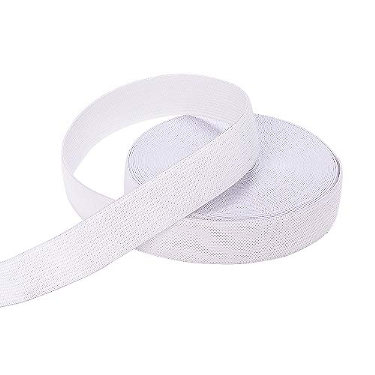 Elastic Bands for Sewing White 1 Inch 12 Yard High Elasticity Knit Spool Sewing Band for Waistbands Pants Clothes and Crafts DIY, Airisoer