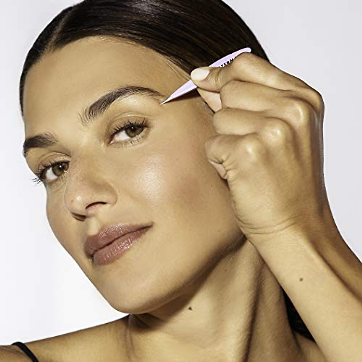 Tweezerman Mini Slant and Point Tip Tweezer - Tweezers Set for Eyebrows, Facial Hair, Ingrown Hairs