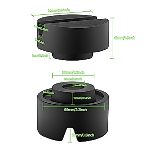 Universal Jack Rubber Pad, Senbos Car Jack Pads Frame Rail Protector Slotted Trolley Jacking Block Anti-Slip Car Jack Adapter Support Block Heavy Duty Car Lift Tool Accessories