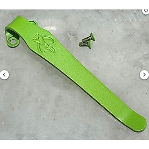 Zombie Green Titanium Deep Carry Pocket Clip For Olight Arkfeld UV Arkfeld PRO Flashlight