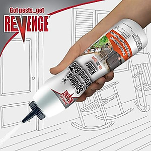 Revenge Spider & Ground Bee Killer for Indoors and Outdoors, 10 oz Ready-to-Use Dust Treatment Repels Ants, Bees, Roaches, Spiders and More