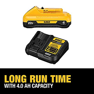 DEWALT 20V MAX* Battery, Compact Starter Kit, 4.0-Ah (DCB240C)