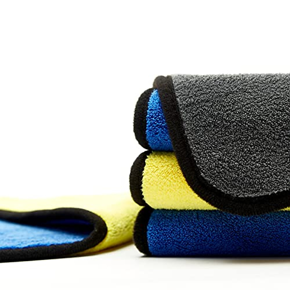 YBC Car Drying Towel 12"x9" Microfiber Cloth 3 PCS