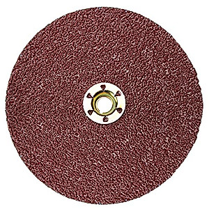 3M Cubitron II Fibre Disc 982C - 36+ Grit Metal Grinding Disc - Ceramic Precision Shaped Grain - For Angle Grinders - TN Quick Change - 4.5" diam. - Pack of 25